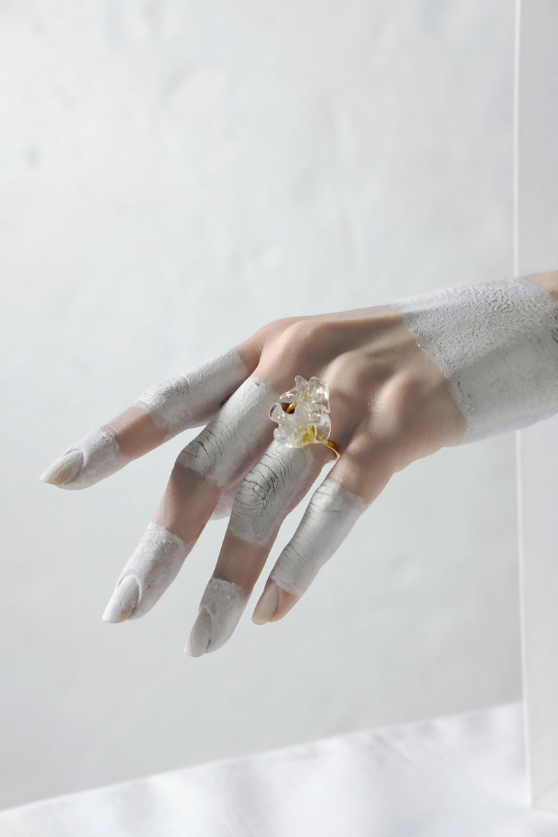 Clear Blossom Ring – W;nk Atelier